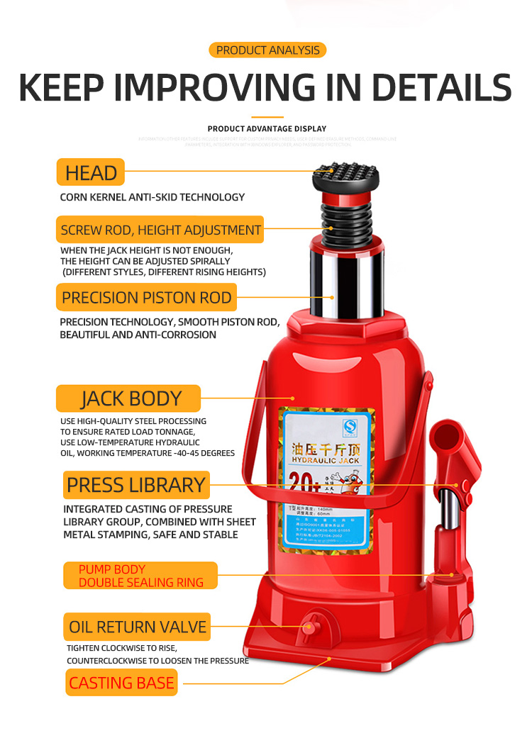 5ton High Lift Heavy Duty Bottle Car Hydraulic Gearbox Table Jack ...