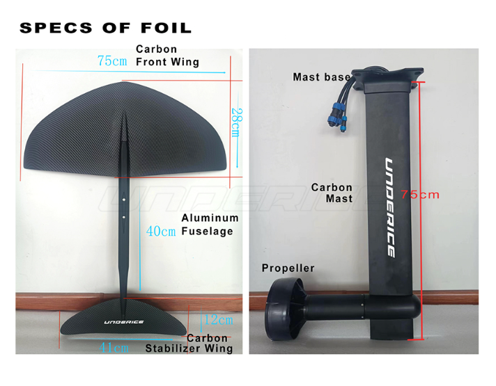 2023 New Carbon Fiber Surf Jet Board Green Electric Efoil Board ...