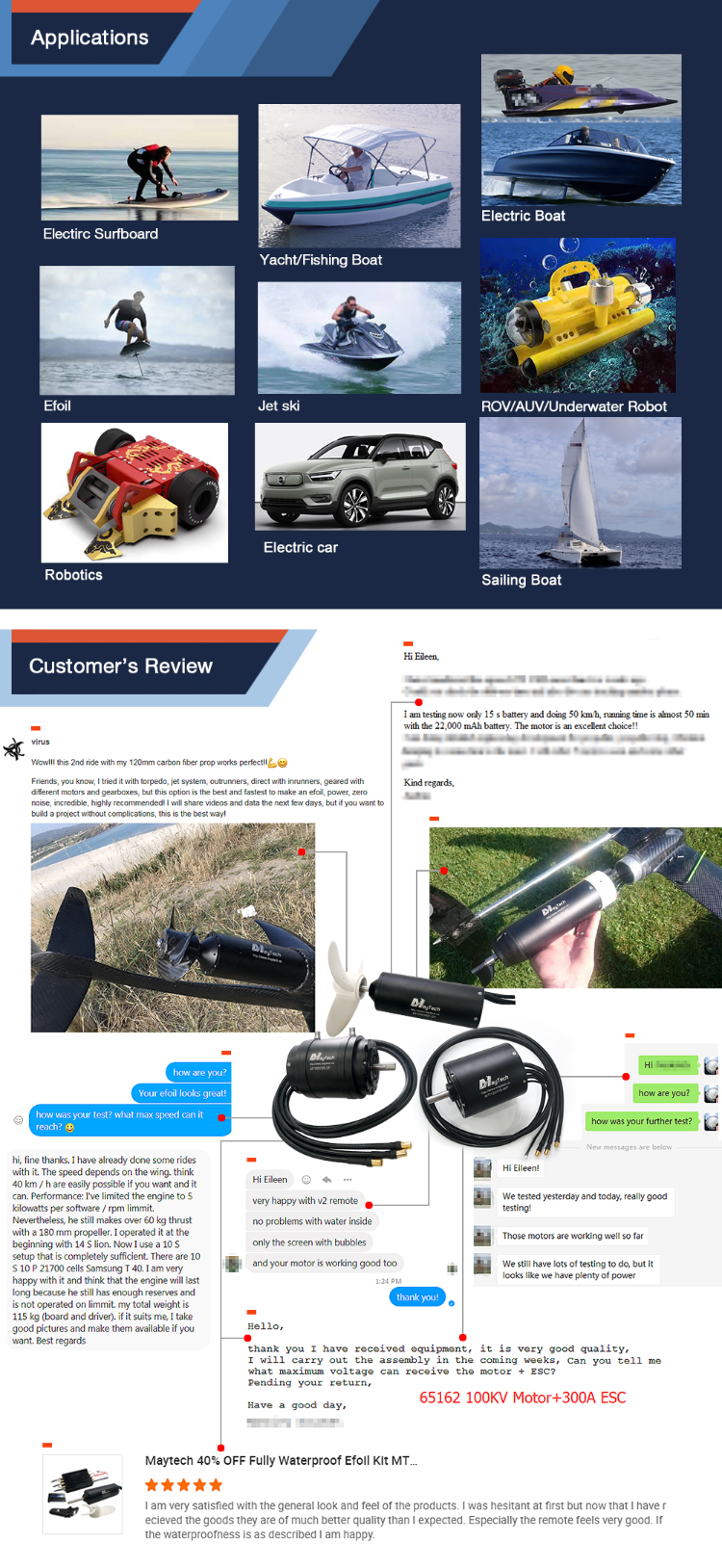 Maytech 25hp 200kv Outboard Motors Jet For Underwater Propulsion ...