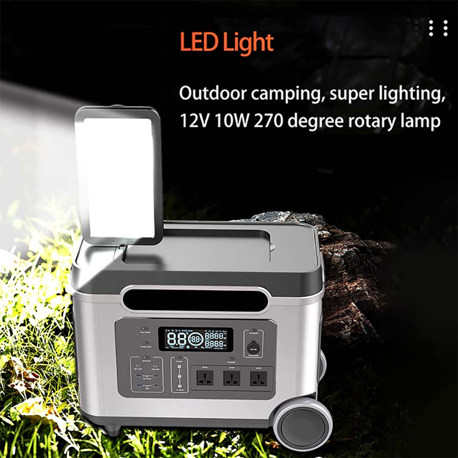 All-in One 3kw 3000wh Inverter Wheeled Portable Power Station Solar ...