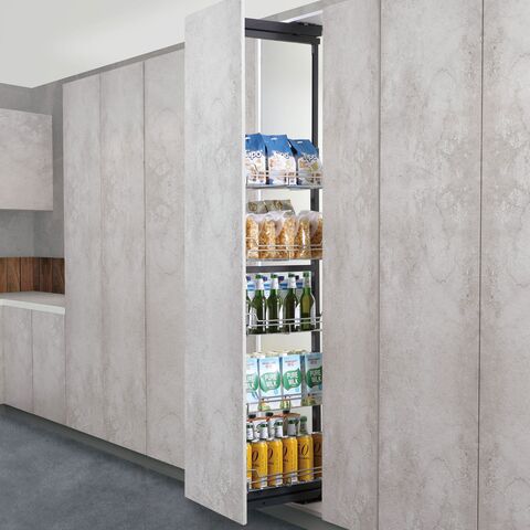 Tall unit pull out basket store