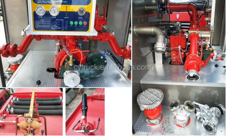 4x2 Isuzu Manual Diesel 3cbm 3ton 3000l Truck Max Red Fire Tank ...