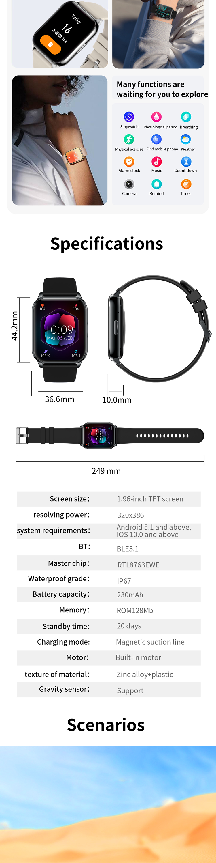 Buy Wholesale China Factory Bt Dial Answer Call Fitcloud Pro L55 Smart ...