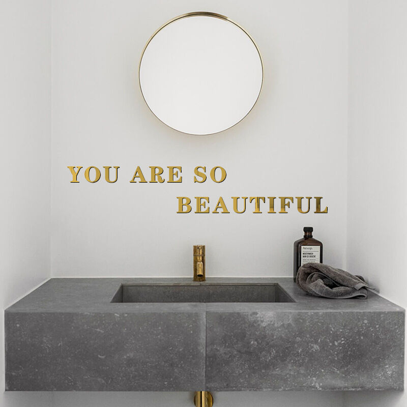 Buy Wholesale China English Letters Acrylic Mirror 3d Diy Wall Stickers ...