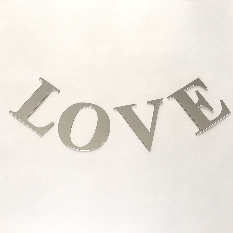 Buy Wholesale China English Letters Acrylic Mirror 3d Diy Wall Stickers ...
