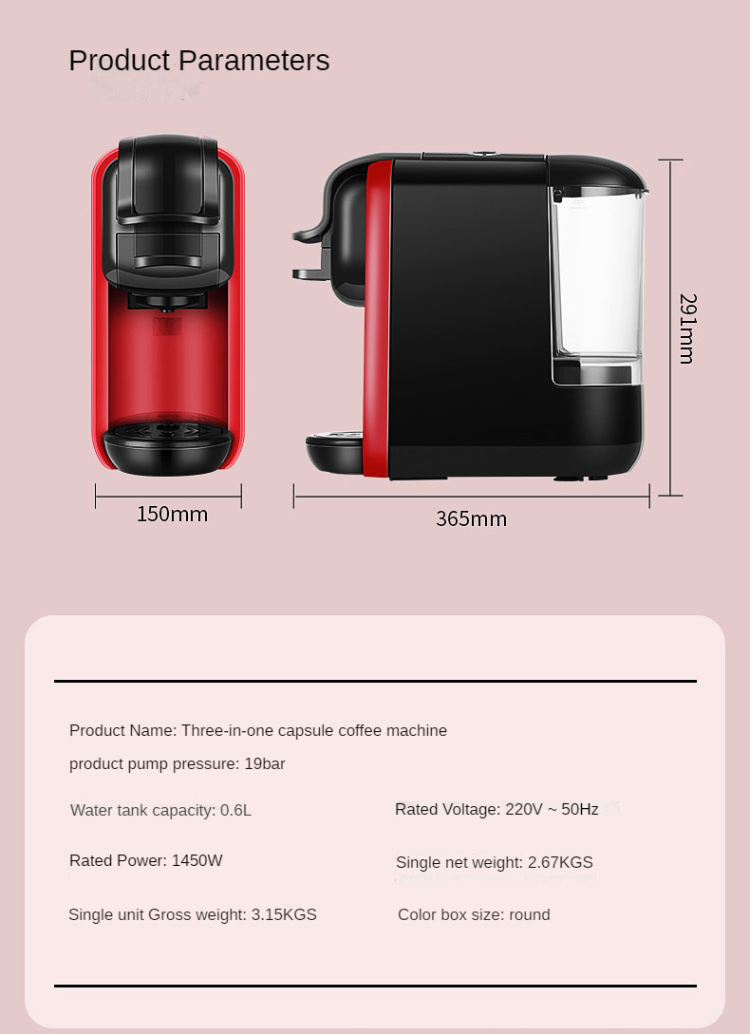 Ready To Ship Portable Black Espresso Commercial Electric One Touch ...