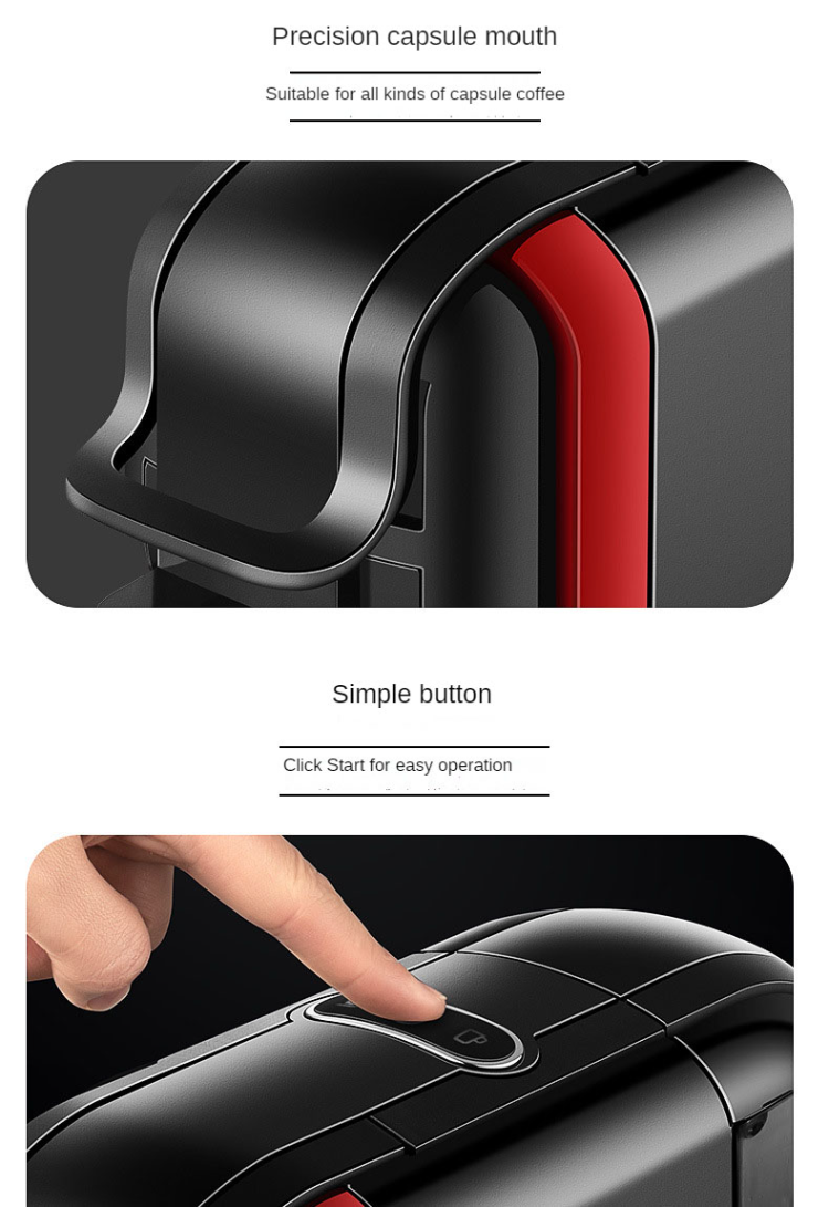 Ready To Ship Portable Black Espresso Commercial Electric One Touch ...