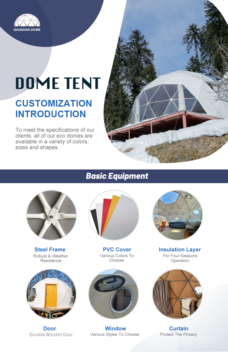 Buy Wholesale China Good Quality Soundproof Dome Tents Winter Hotel ...
