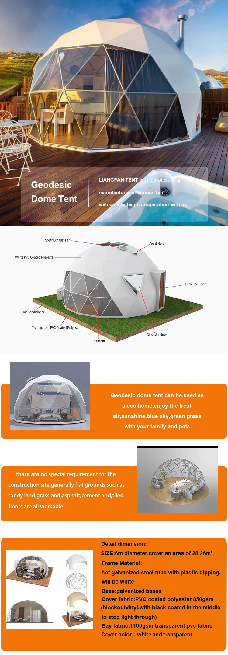 Buy Wholesale China Good Quality Soundproof Dome Tents Winter Hotel ...