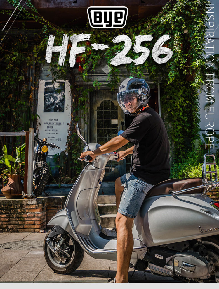 Bye Stylish Dual Lens Motorcycle Open Face Helmets Motorcycles Dot ...