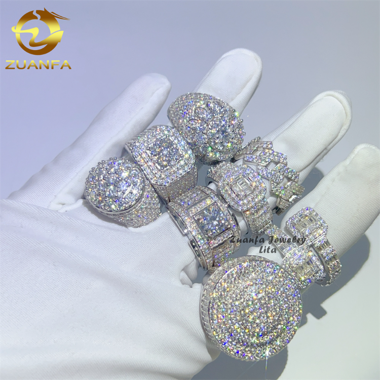 Buy Wholesale China 925 Sterling Silver Top Quality Iced Out Jewelry ...