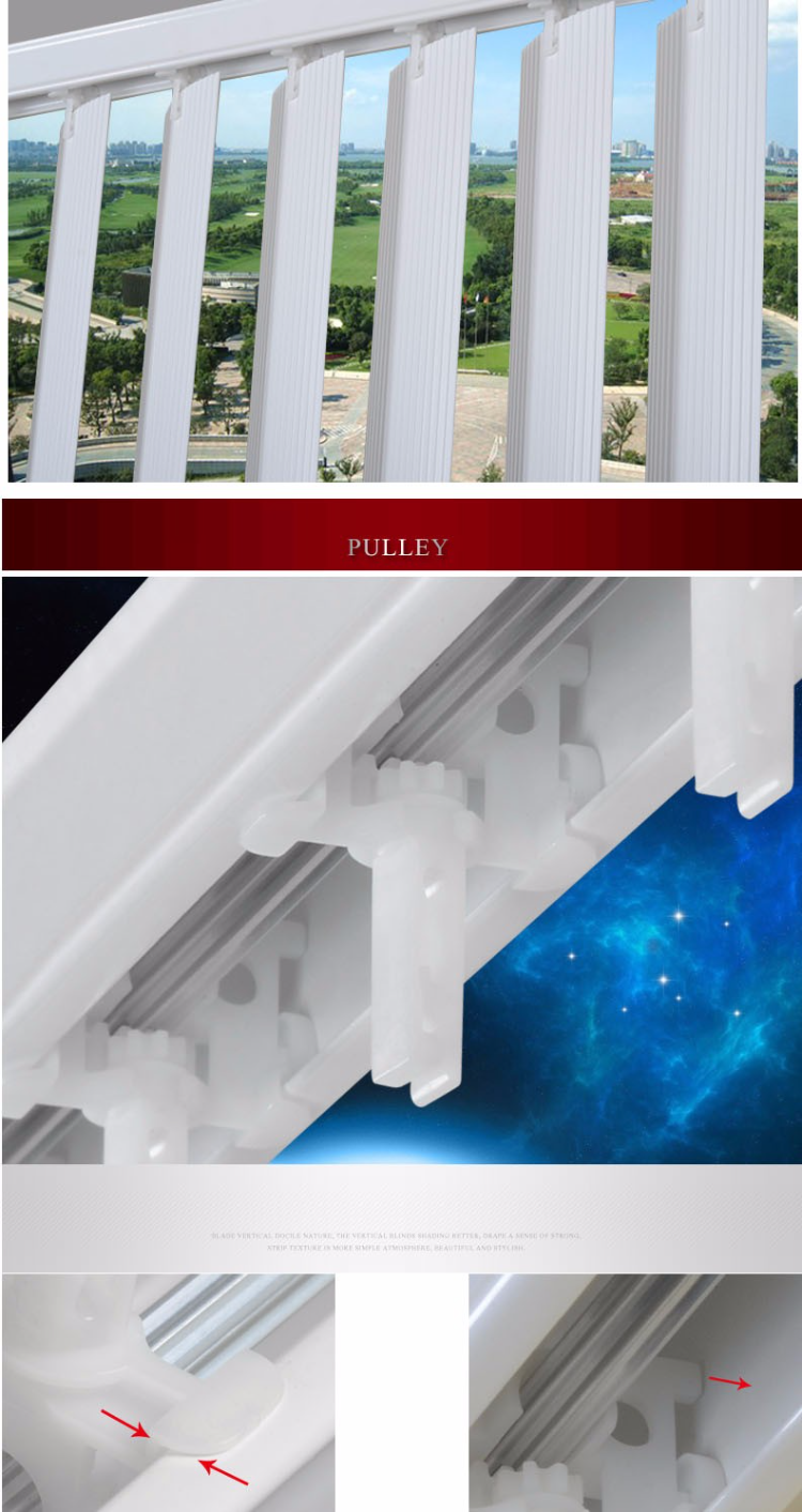 Buy Wholesale China Vertical Pvc Aluminum White Venetian Sun Shade Roller Blind Curtain Blind ...