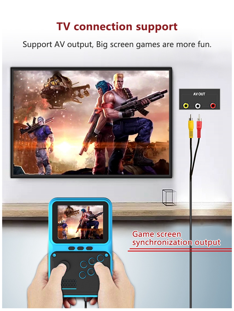 Coolrabbie 3 Inch Tv Connection Retro Game Console Sup Cheap 500 In 1 ...
