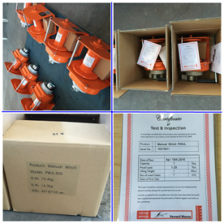 Allman 3 Ton Manual Hoist Automatic Brake Hand Winch Heavy Duty Hand ...