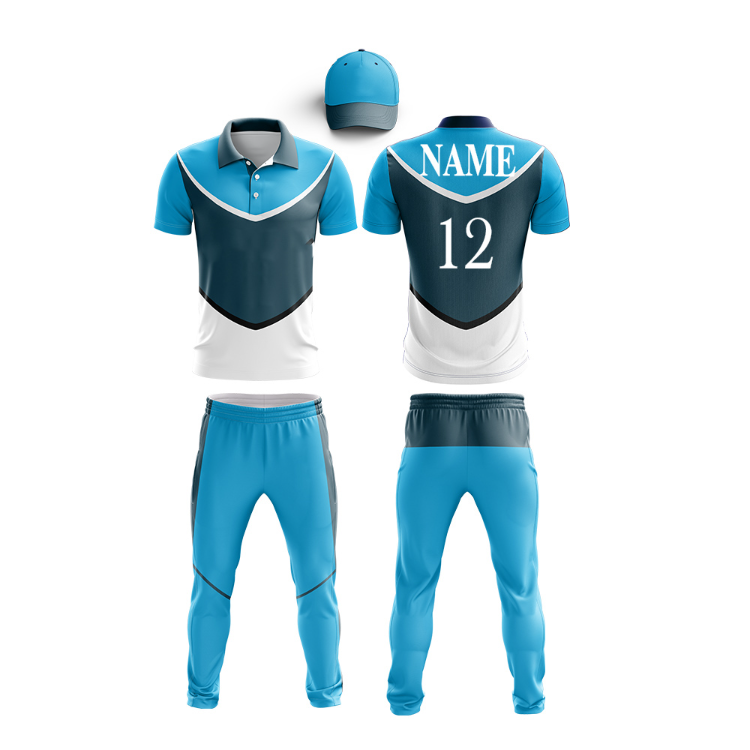 Buy Pakistan Wholesale Blue Sublimated Cricket Uniform Designs Custom ...