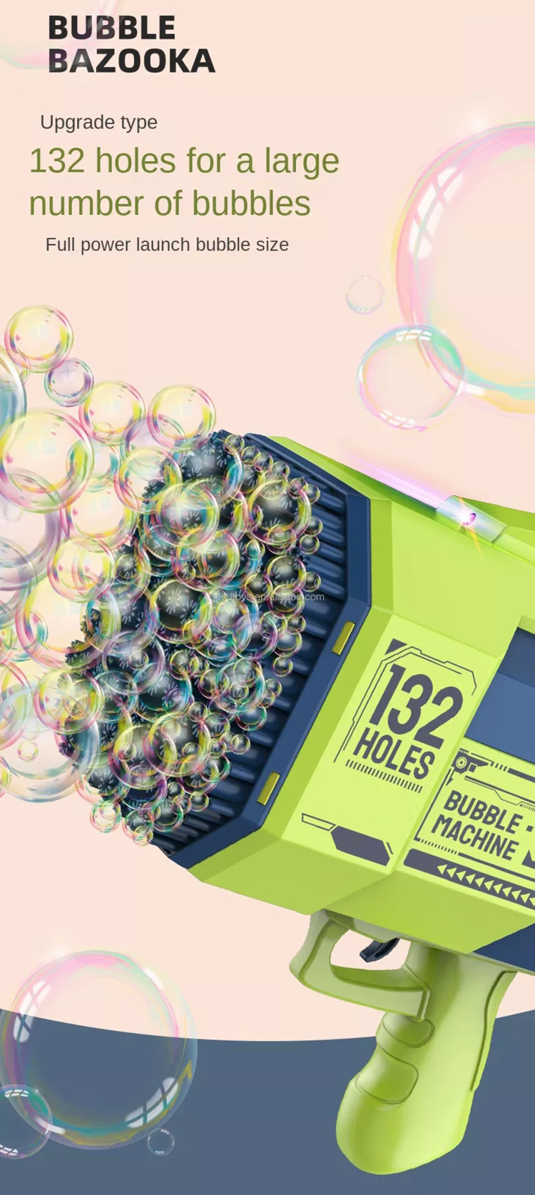 Buy China Wholesale Sy Bubble Machine Gun 132-hole Bubble Bazooka Gun ...