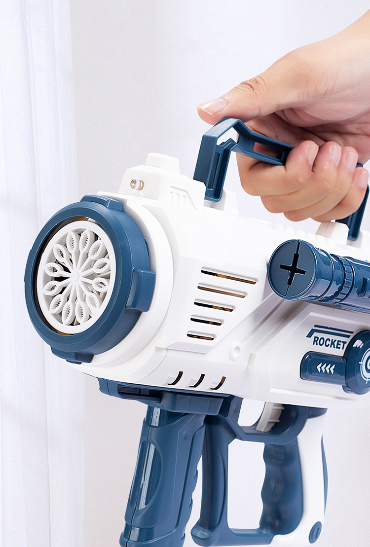 New 12 Holes Rocket Boom Bazooka Gatling Bubble Gun Bubble Maker ...