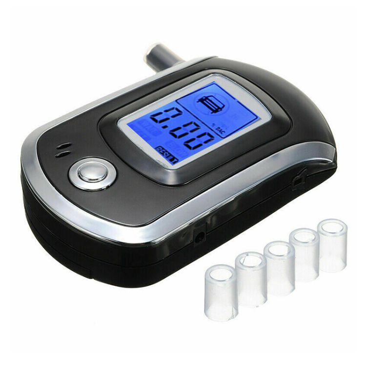 Digital Electronic Alcohol Meter Alcohol Tester With With Mouthpiece ...