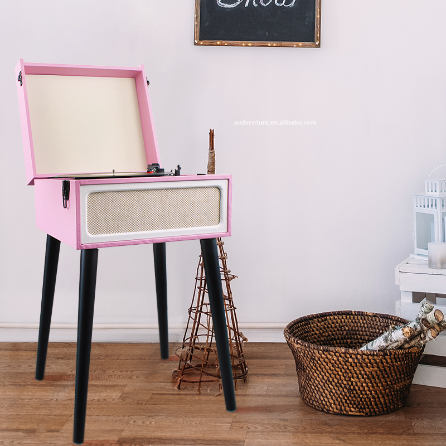 Blue Tooth Usb Retro Turntable Vinyl Stand Record Player With 4 Legs ...