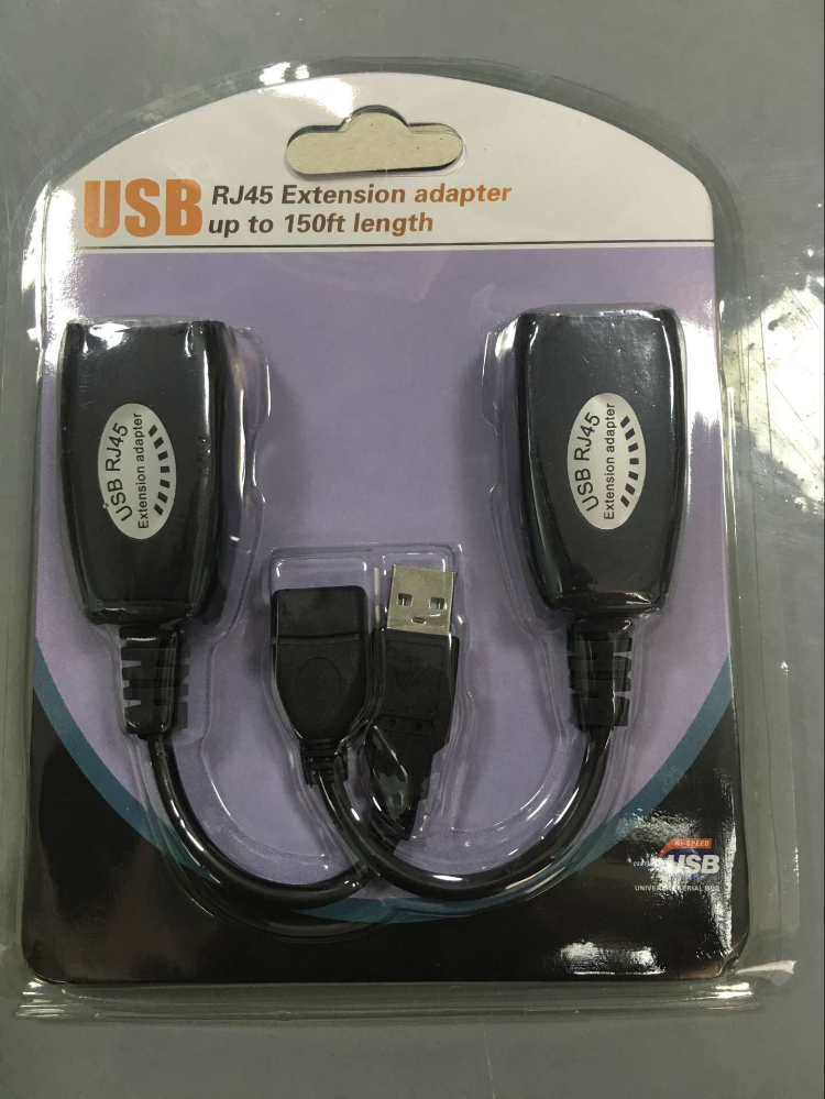 Usb To Rj45 Extension Cable Adapter 50m 150ft Cat5 5e Cat6 Usb 2.0 To ...