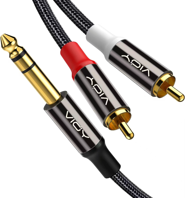 Bulk Buy China Wholesale 6.35mm Quarter Inch Male Trs Jack To 2 Rca ...