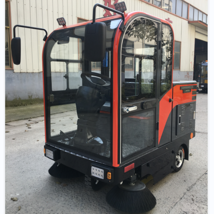 Garbage Garbage Sweeper Truck 4 Wheel Steering Cleaning Machine Closed ...