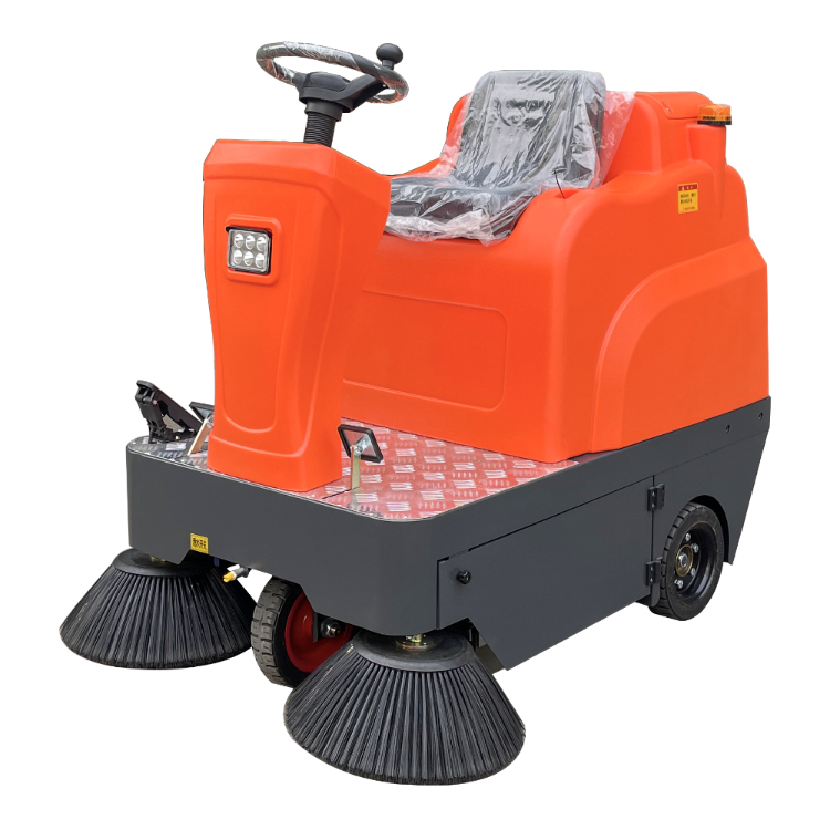 Road Cleaning Machine Wholesale Electric Ride-on Floor Scrubber Sweeper ...
