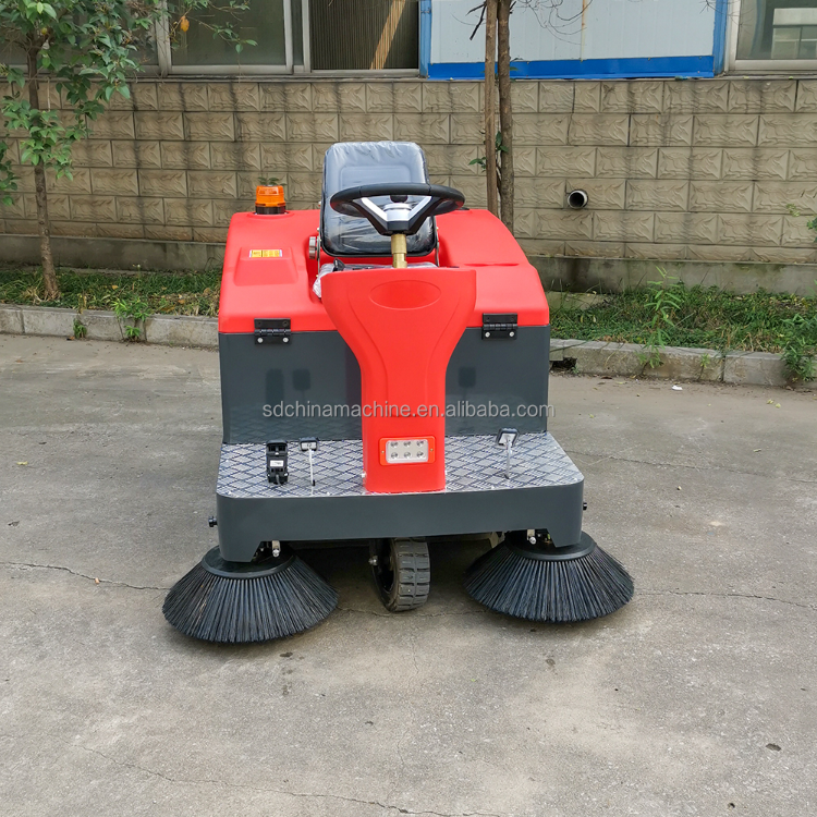 Road Cleaning Machine Wholesale Electric Ride-on Floor Scrubber Sweeper ...