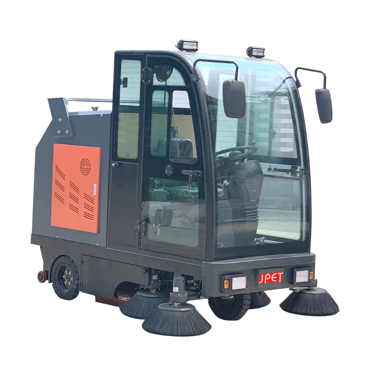 Outdoor Electric Ride-on Street Sweeper Road Sweeper Machine With All ...