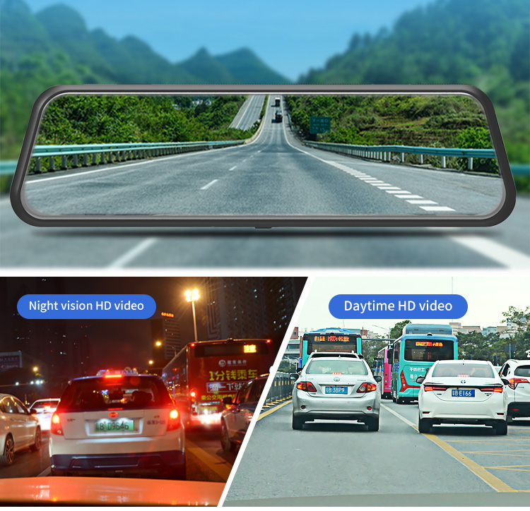 1080p Full Hd Dual Lens Car Reversing Aid Video Recorder Speed Digital ...