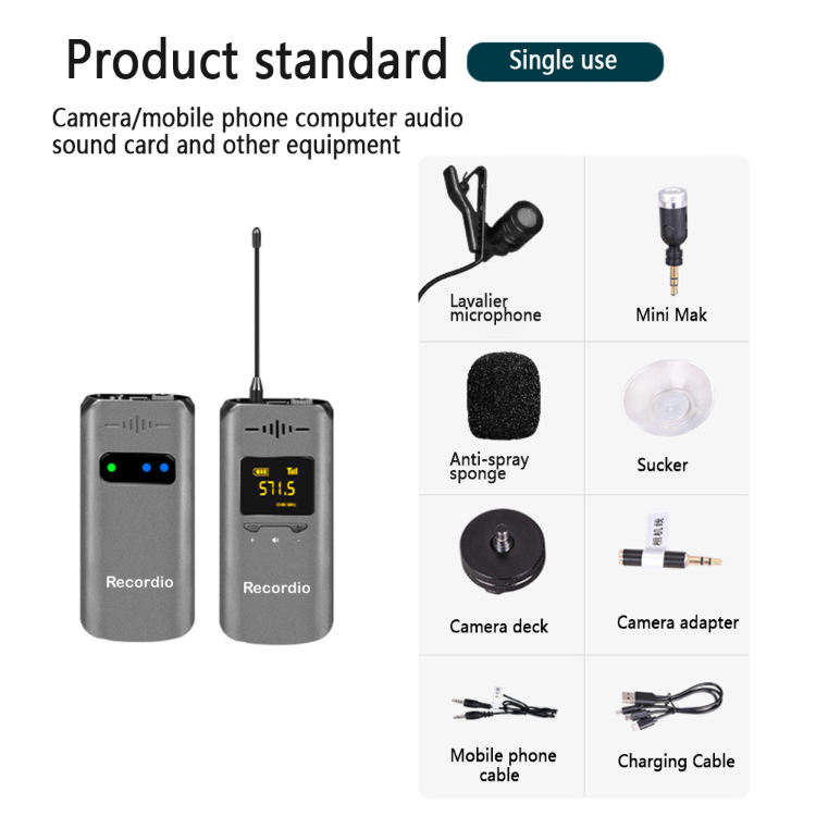 Gaw-813 Video Interview Microphone Lavalier Wireless Microphone Mobile ...