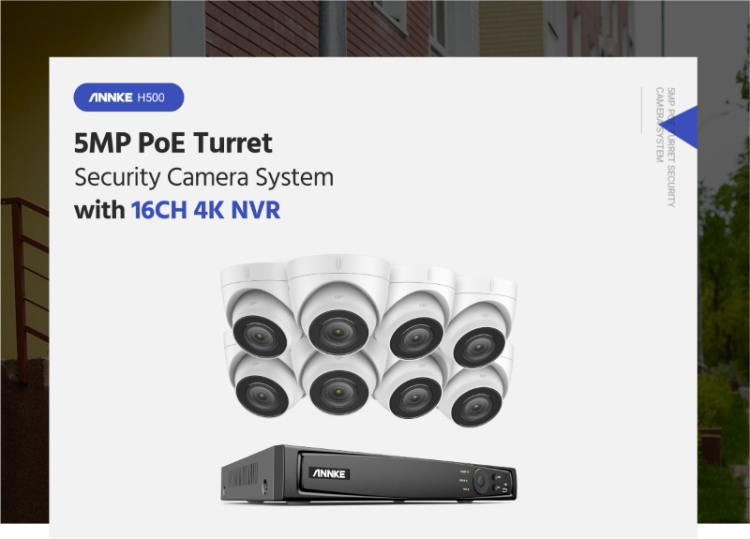Buy Wholesale China Annke 16ch 5mp Poe Nvr Security Camera System 8pcs ...