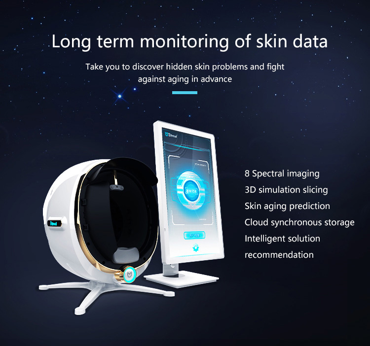 Bitmoji Moji Ai Magic Mirror Face Analysis System Skin Tester Analyzer ...
