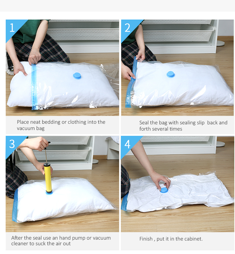 Buy China Wholesale Space Saver Compress Seal Plastic Clothes Organizer ...