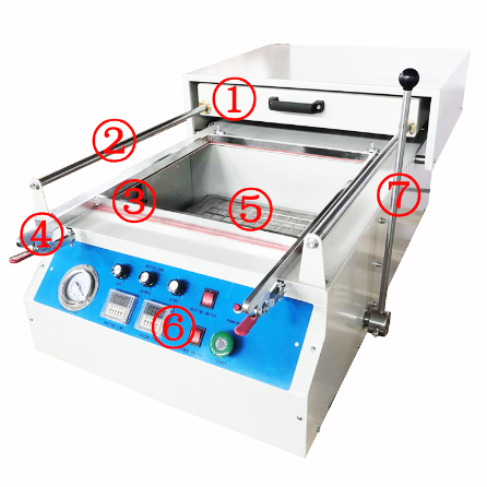 Mini Desktop Small Vacuum Forming Machine For Pvc Thermoforming Vacuum ...