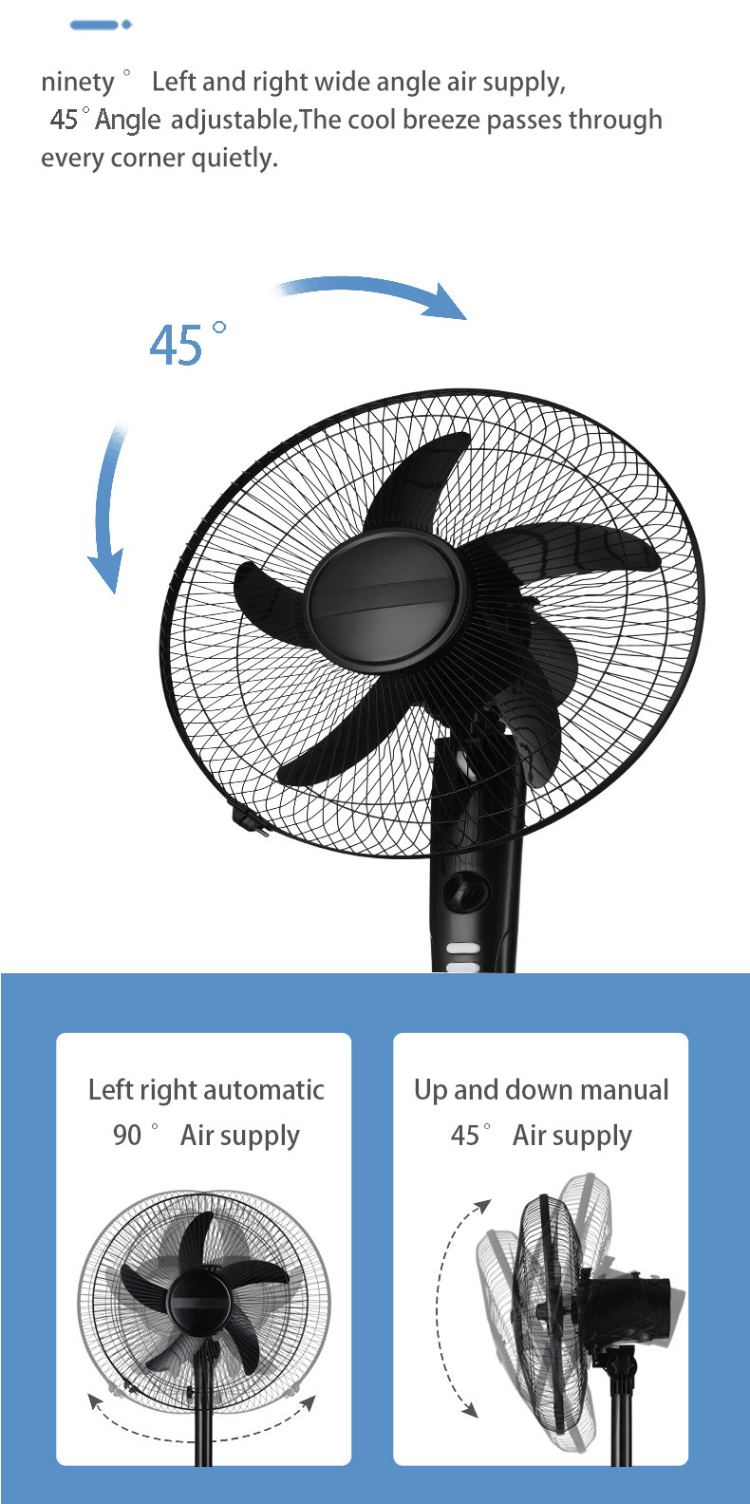 Air Cooler 16 Inch Hot Selling Stand Fans Pedestal Fan With Remote ...
