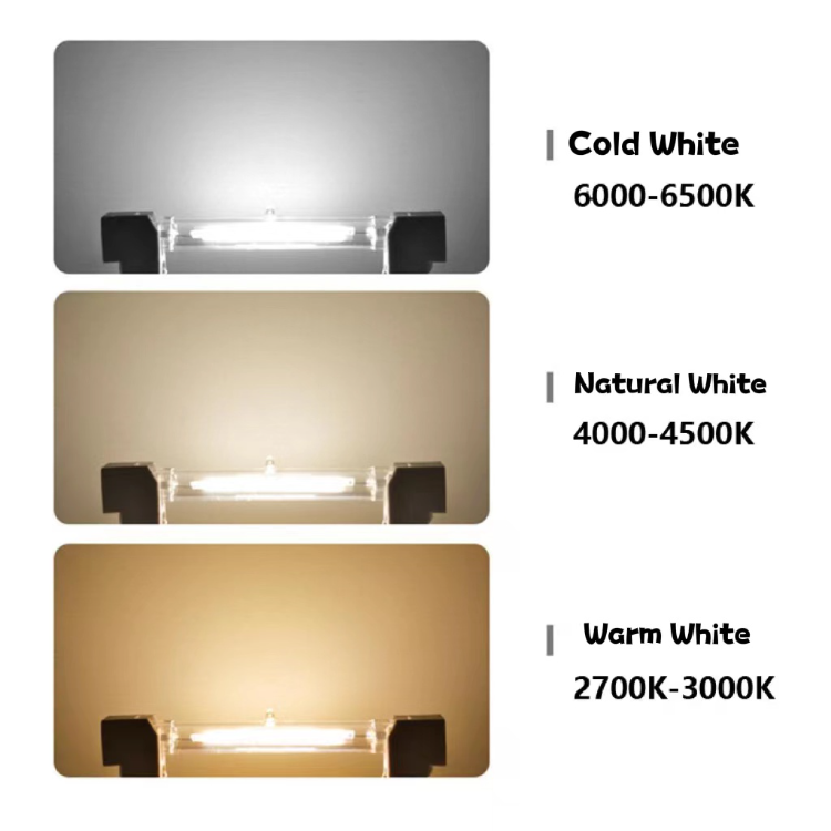 Dimmable R7s 118mm 78mm Led Cob Light Bulb Glass Tube Floodlight ...