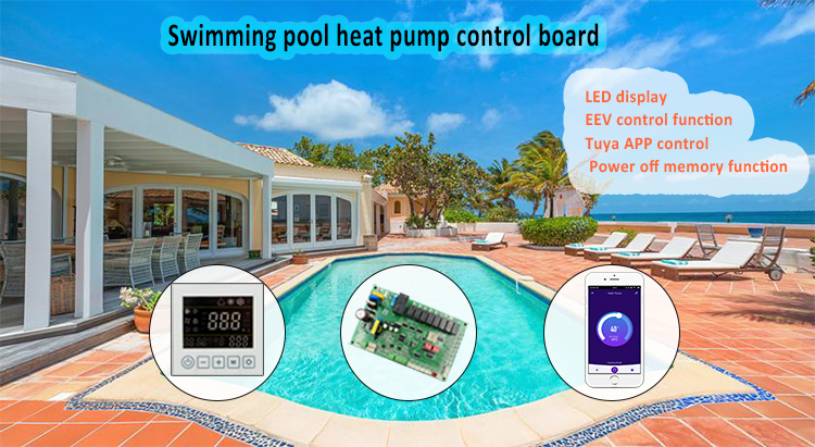 Swimming Pool Chiller Dc Inverter Heat Pump Pcb Control Circuit Board Pcba Oem Odm - China ...