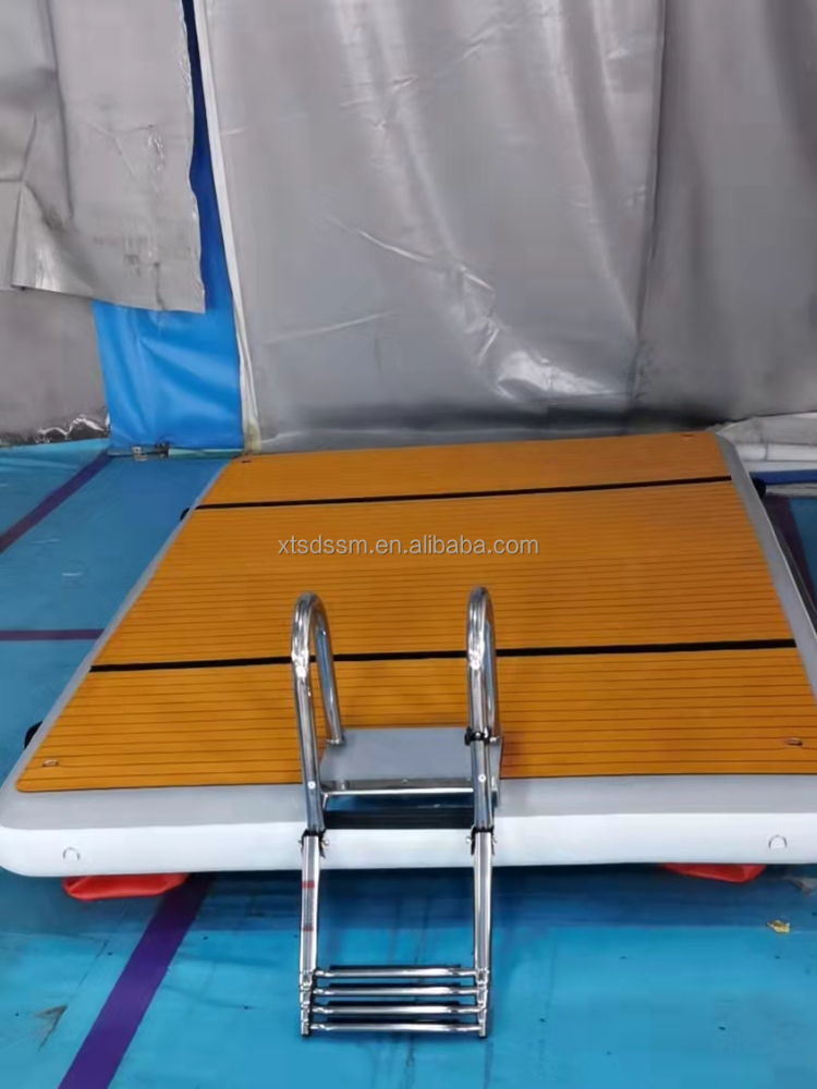 Buy Wholesale China Drop Stitch Pvc Teak Inflatable Swim Platform ...