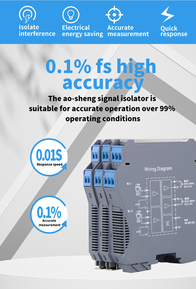 Buy Wholesale China Aosheng Converter 0 10v 4 20ma Signal Isolator Signal Isolator Converter ...