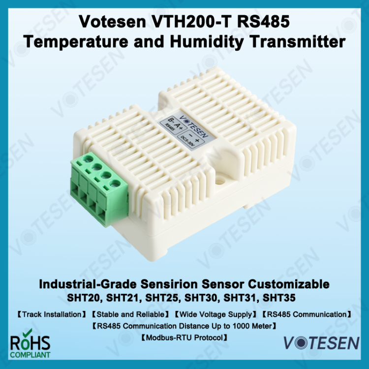Buy Wholesale China Rs485 Modbus Temperature Humidity Transmitter With Sht30 Sht31 Sht35 And Rs485