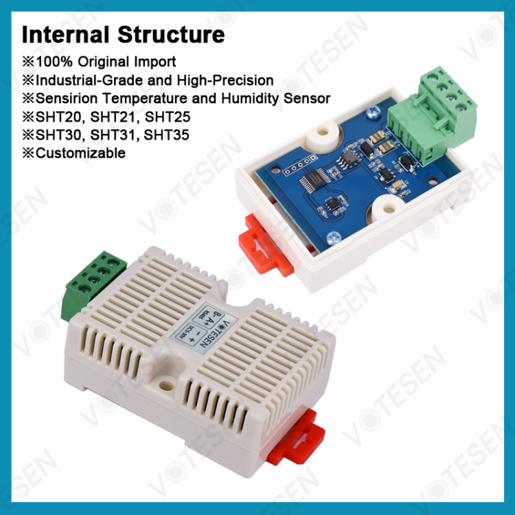 Buy Wholesale China Rs485 Modbus Temperature Humidity Transmitter With ...