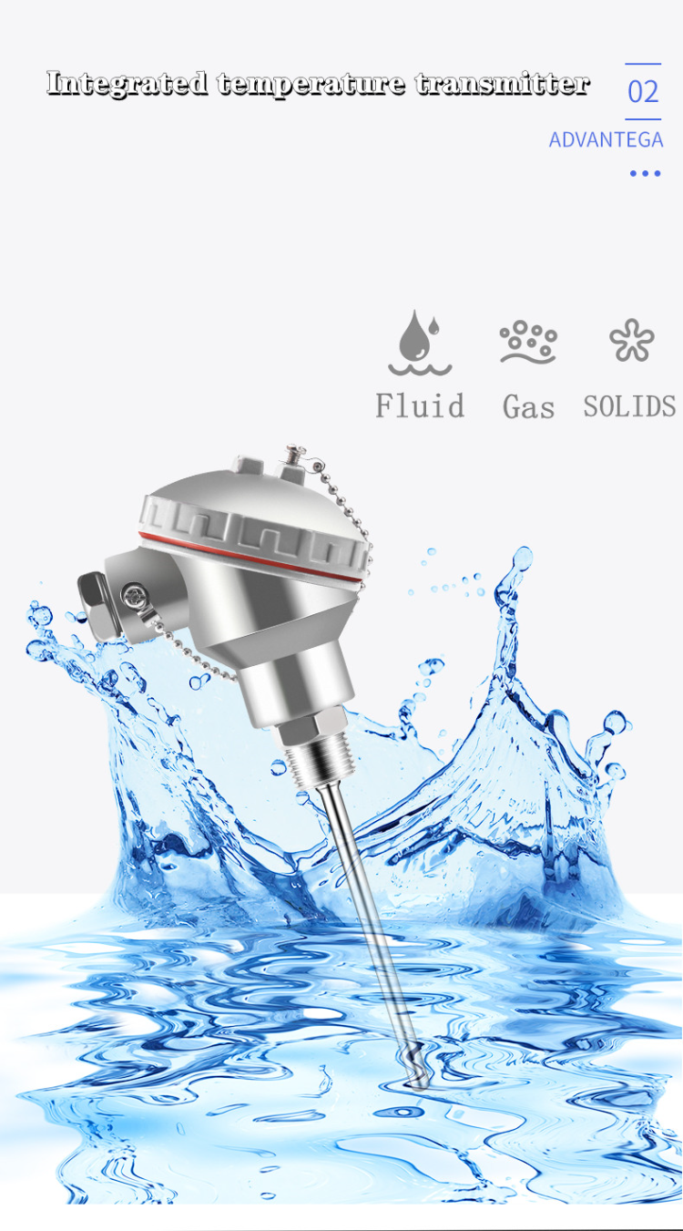 Buy Wholesale China Pt100 Temperature Sensor Integrated Temperature Transmitter 4-20ma Wzp-231 ...