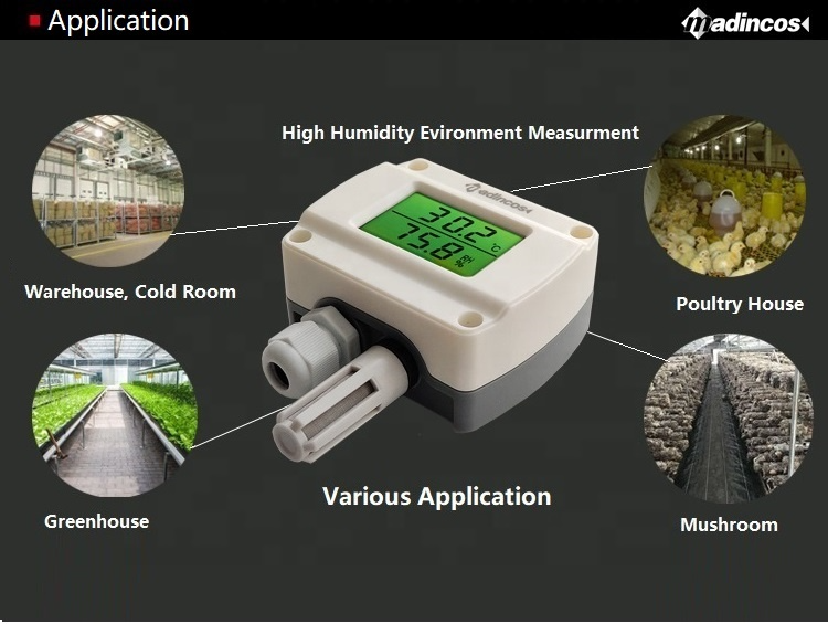 Mth300s: 0.3% Wall Type Digital Lcd Display Temperature And Humidity ...