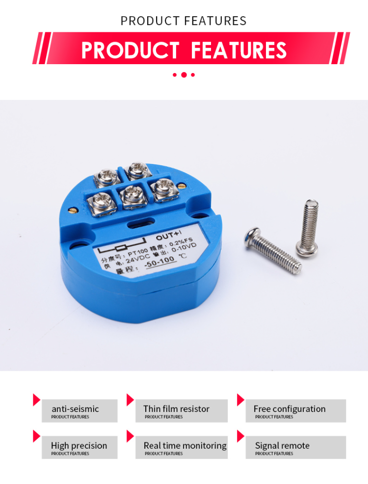 Buy Wholesale China Sbwz Temperature Transmitter Pt100 Temperature Transmitter Module 0-5v/0-10v ...