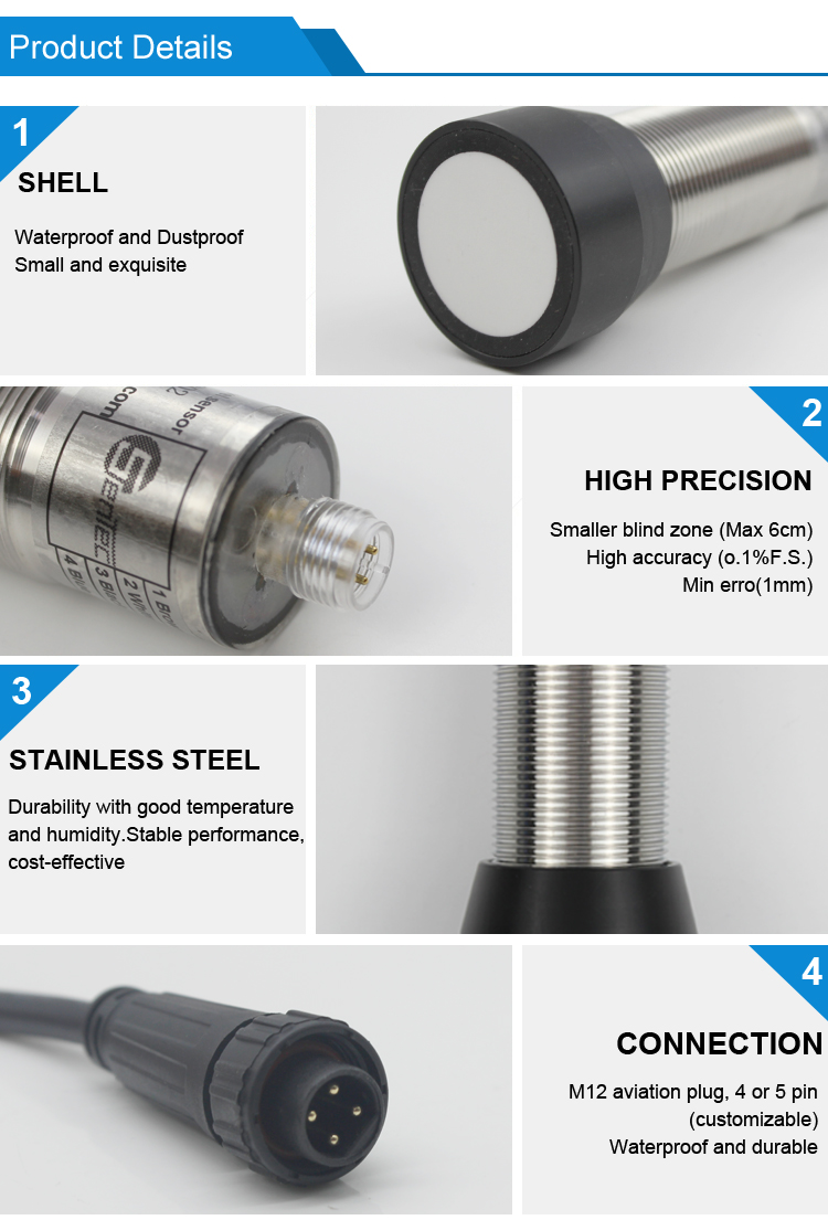 Sul802 Liquid Water Level Small Non Contact Fluid Level Sensor Pnp ...