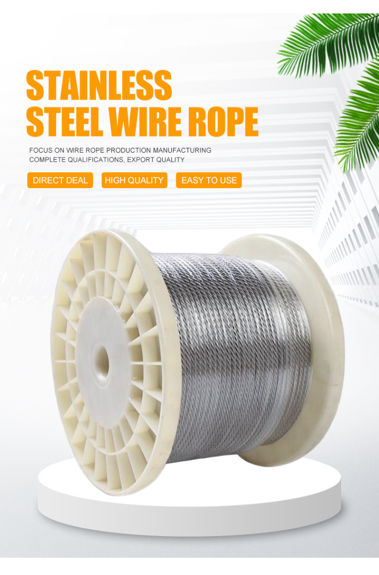 Buy Wholesale China Stainless Steel Cable Wire Rope 1x7 Commercial Winch Lifting Winch Marine ...