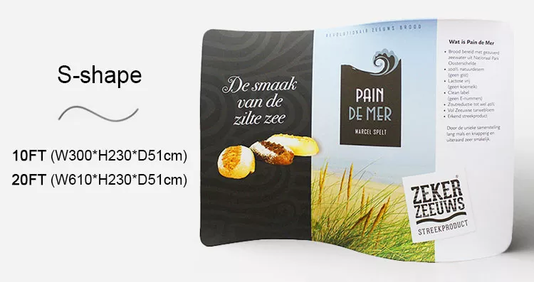 Buy Wholesale China Reusable Exhibition Stand Booth Fabric Banner ...