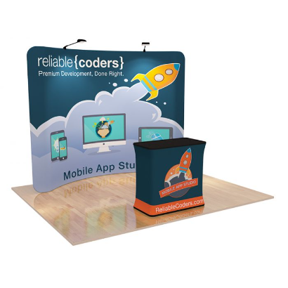 Buy Wholesale China Reusable Exhibition Stand Booth Fabric Banner ...