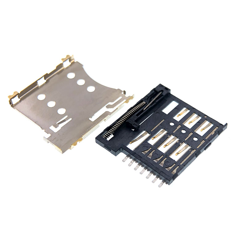 Hot Sale Quality Push-pull Type Micro Sim Card Connector - China ...